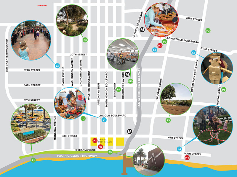 Santa Monica California Map